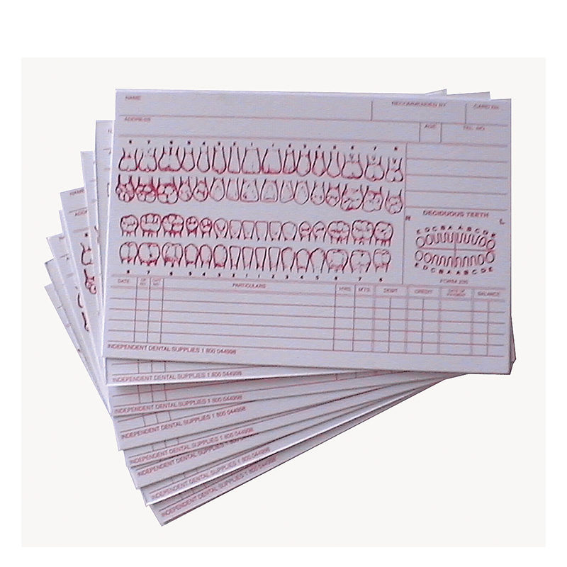 Chart Cards – Independent Dental Supplies